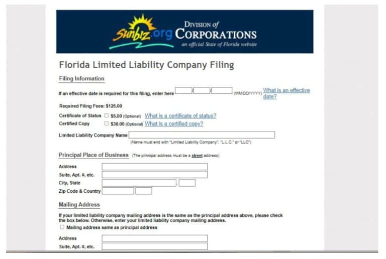 How To Start An LLC In Florida In 2022 Step By Step Business