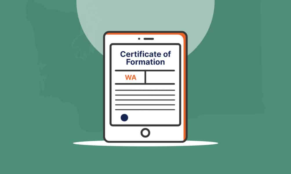 How To File A Certificate Of Formation In Washington Step By Step 