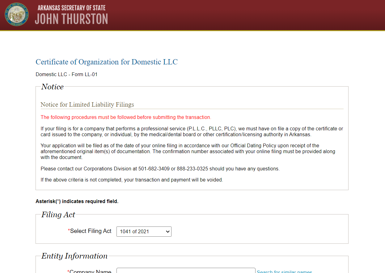 How to Start an LLC in Arkansas in 7 Steps