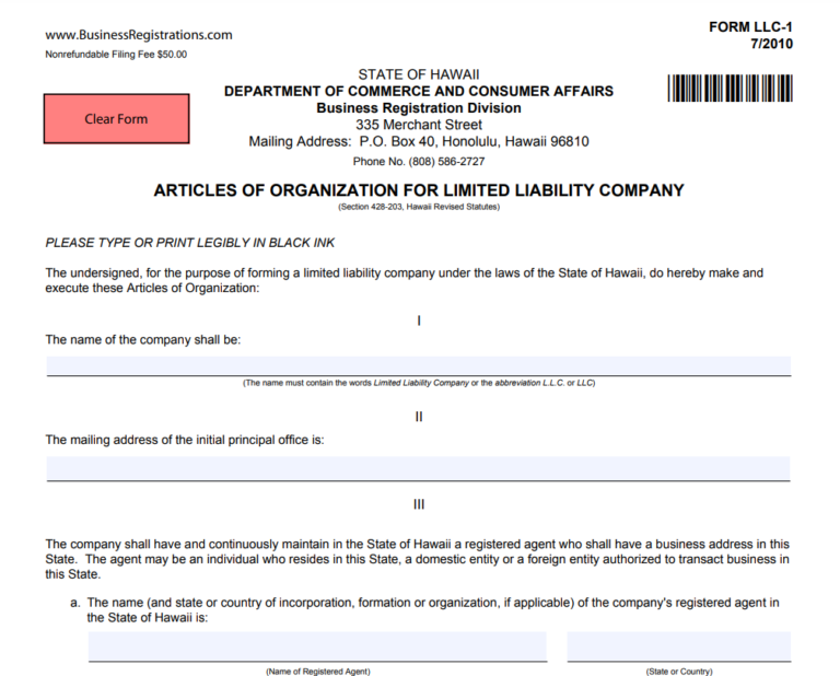 How to Start an LLC in Hawaii in 7 Steps